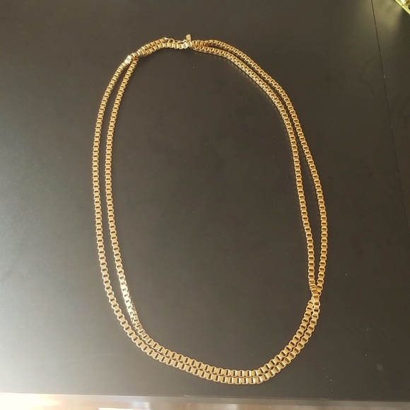 Monet | Jewelry | Vintage Monet Gold Tone 55 Box Chain | Poshmark
